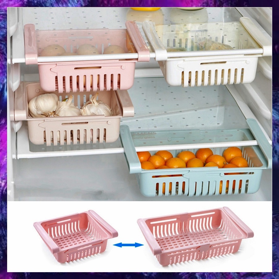 Storage Rack | Partition Partition Refrigerator Basket | Multipurpose ...