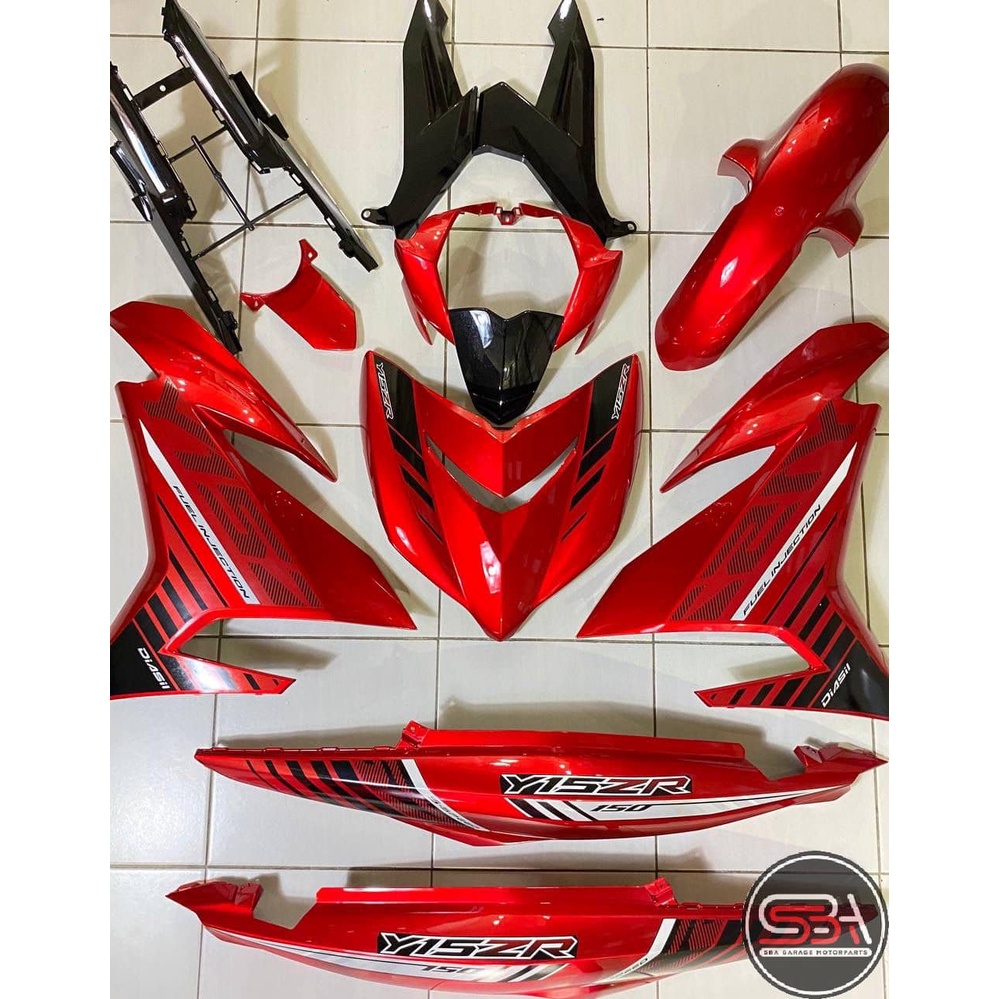 COVER SET Y15ZR V1 V2 RED SUN MERAH FIRST EDITION COVERSET BODYSET ...