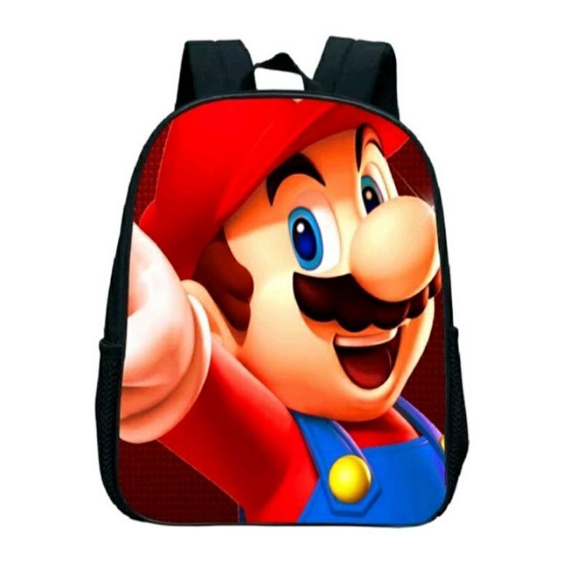 Mario BROS PRINTING Boys School Backpack/ SPIDERMAN PRINTING Backpack ...