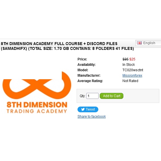 8th Dimension Academy Full Course + Discord Files (SamadhiFX) (Total size: 1.70 GB Contains: 8 ...