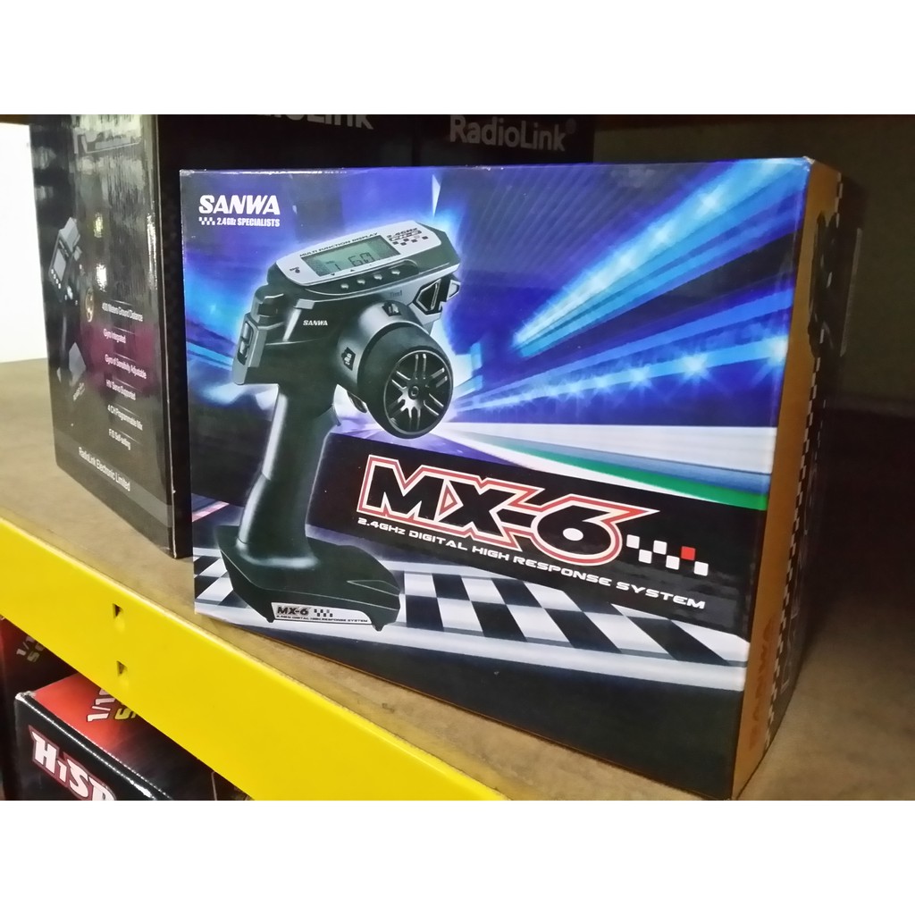 Sanwa MX-6 sanwa mx6 3 Channel RC Car Truck Buggy Boat Transmitter Remote With Waterproof ...