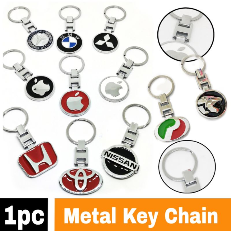 Car Metal Logo Keychain 3D Key Chain Ring Perodua Proton Toyota Honda ...