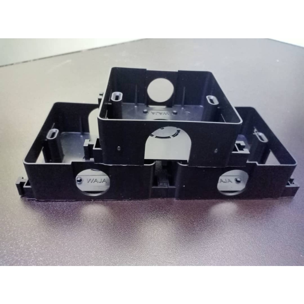 3X3 CONCEAL TYPE BOX PVC BLACK BOX SINGLE CONCEAL BASE BOX SOCKET BASE ...