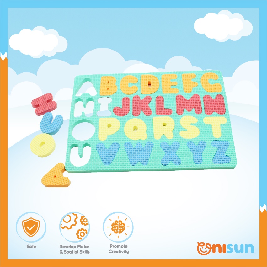 [Ready Stock] Kids' Educational Alphabet Puzzle Mat (ABC, Number, Jawi ...