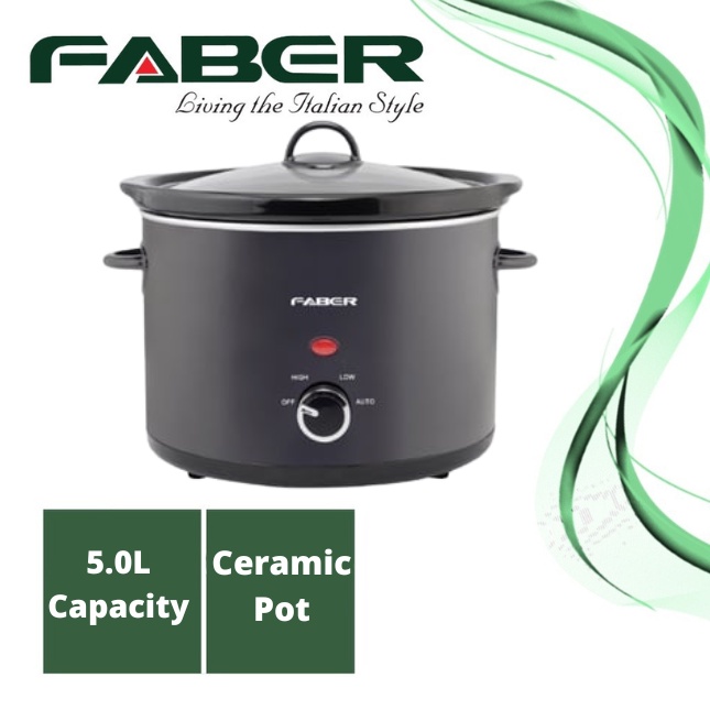 FABER Slow Cooker (5L) / FSC 500 BK/ FSC 500BK / FSC 300BK | Shopee ...