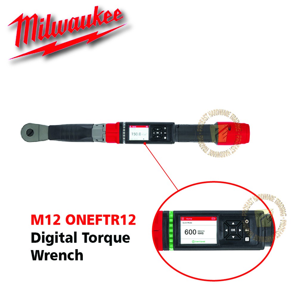 Milwaukee M12ONEFTR12-0 M12 FUEL 1/2" Digital Torque Wrench (Bare Tool) | Shopee Malaysia