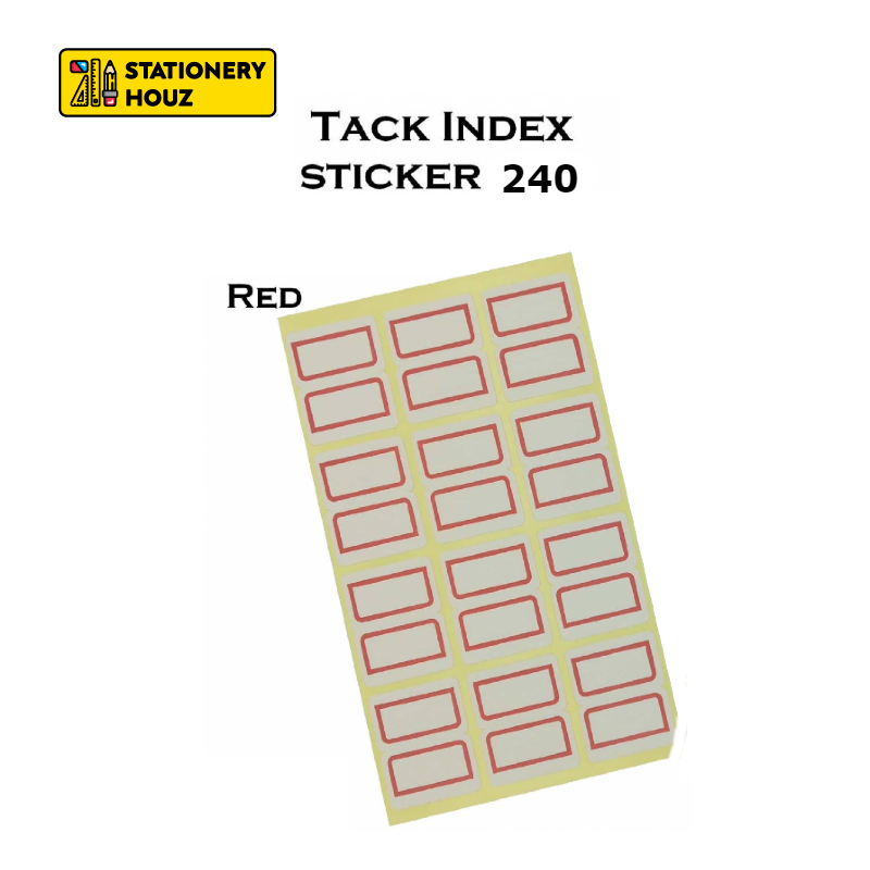 Stationery Houz Tack Index Sticker/ Red & Blue/ Powerline 120, 180, 240 ...