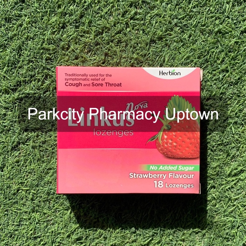 Herbion Nova Linkus Lozenges Sugar Free 18s - Strawberry/ Orange/ Honey ...