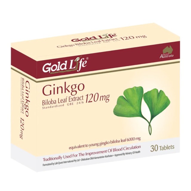 Gold Life Ginkgo Biloba Tabs 120mg (30s/120s) | Shopee Malaysia