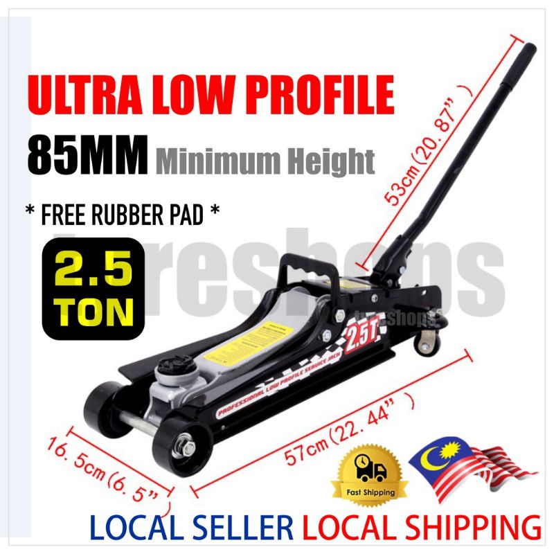 READYSTOCK 🔥JET KERETA 2.5 TON TAHAN LASAK LOW PROFILE MINI FLOOR JACK ...