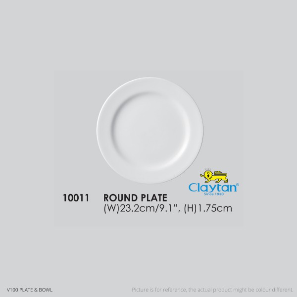 Claytan Vc Hotelware Tableware Plate Bowl Plain White V100 Pearl White ...