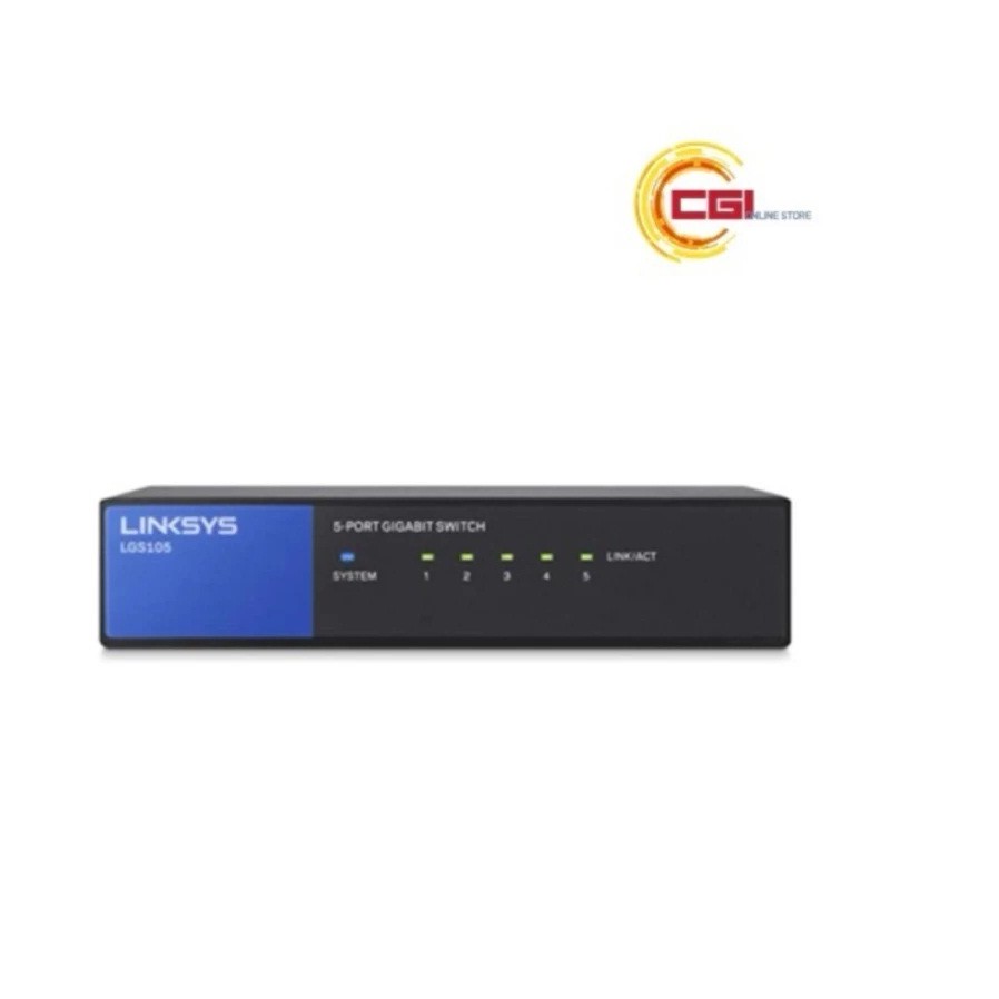 Linksys LGS105 5-Port Business Desktop Gigabit Switch (LGS105-AP ...