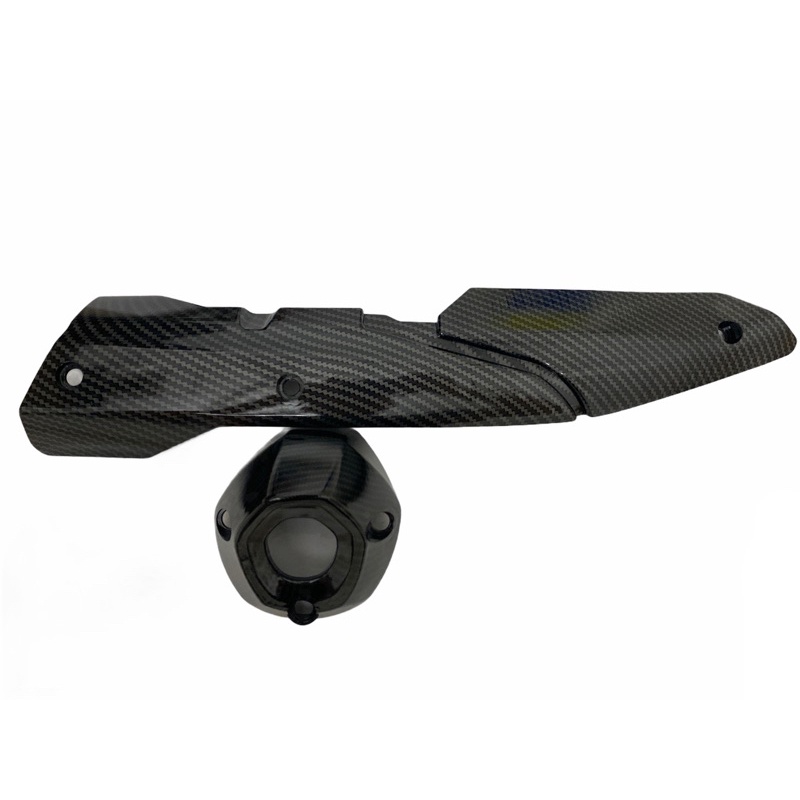 MUFFLER COVER CARBON MATT BLACK Y16ZR YAMAHA EXCITER155 VVA EKZOS COVER ...