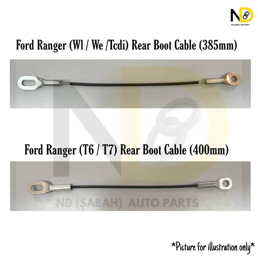 FORD RANGER (WL / WE / TCDI) (385MM) / (T6 / T7) (400MM) REAR BOOT ...