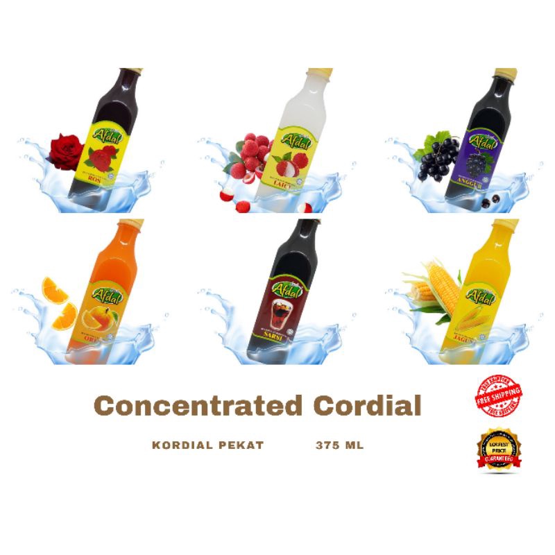 Nutrifres Afdal concentrated cordial fruit syrup juice kordial pekat ...