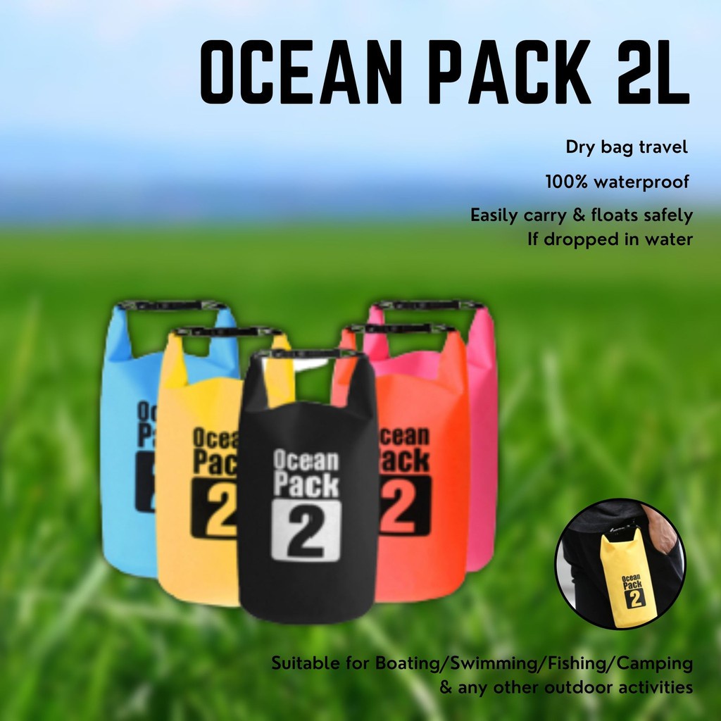 Ocean Pack 2L/5L Dry Bag Travel Outdoor Storage Sea Backpack Beg ...