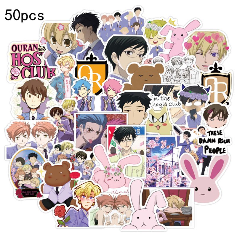 Ouran High School Host Club Anime Stickers Vinyl Laptop Luggage Decals ...