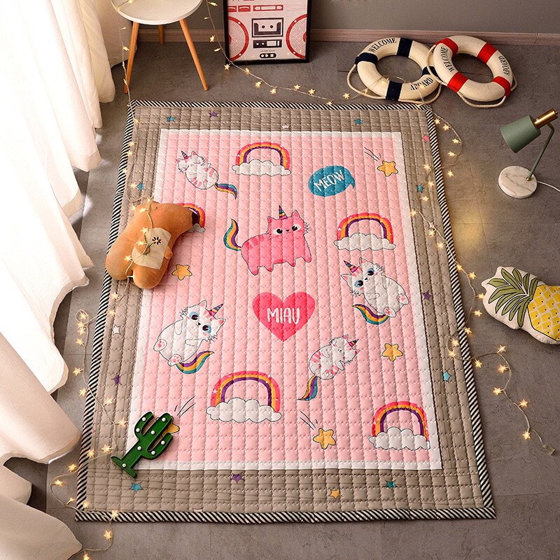 Cartoon Cotton Playmat Children's Thickening Baby Play Mat Crawling ...