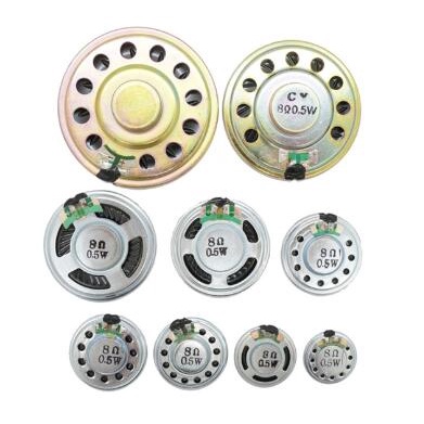 5pcs Ultra-thin speaker 8 ohms 0.5 watt 0.5W 8R speaker Diameter 20/23/27/28/30/36/40mm | Shopee ...