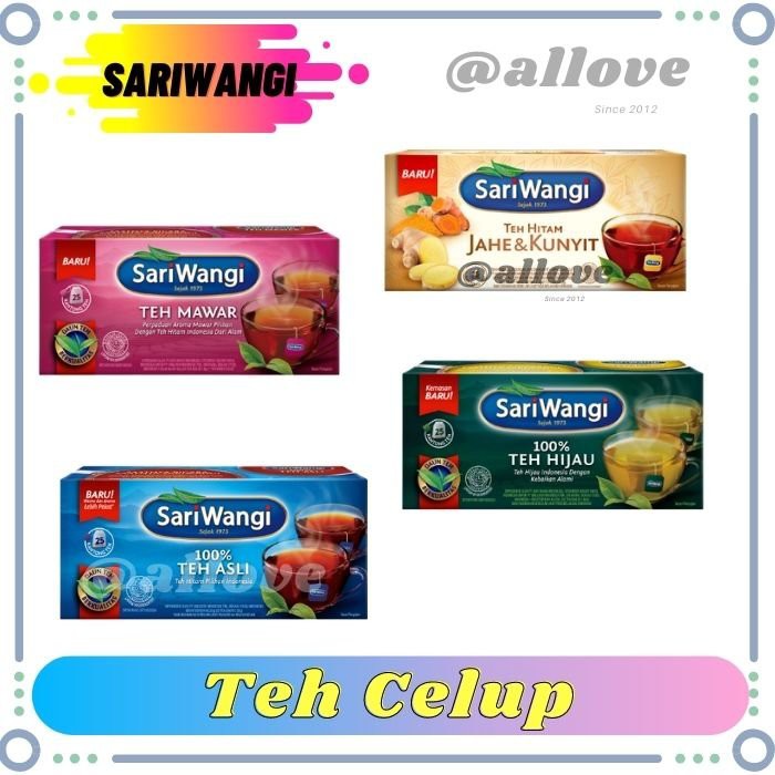 Sariwangi tea bags contain 25 pcs | Shopee Malaysia