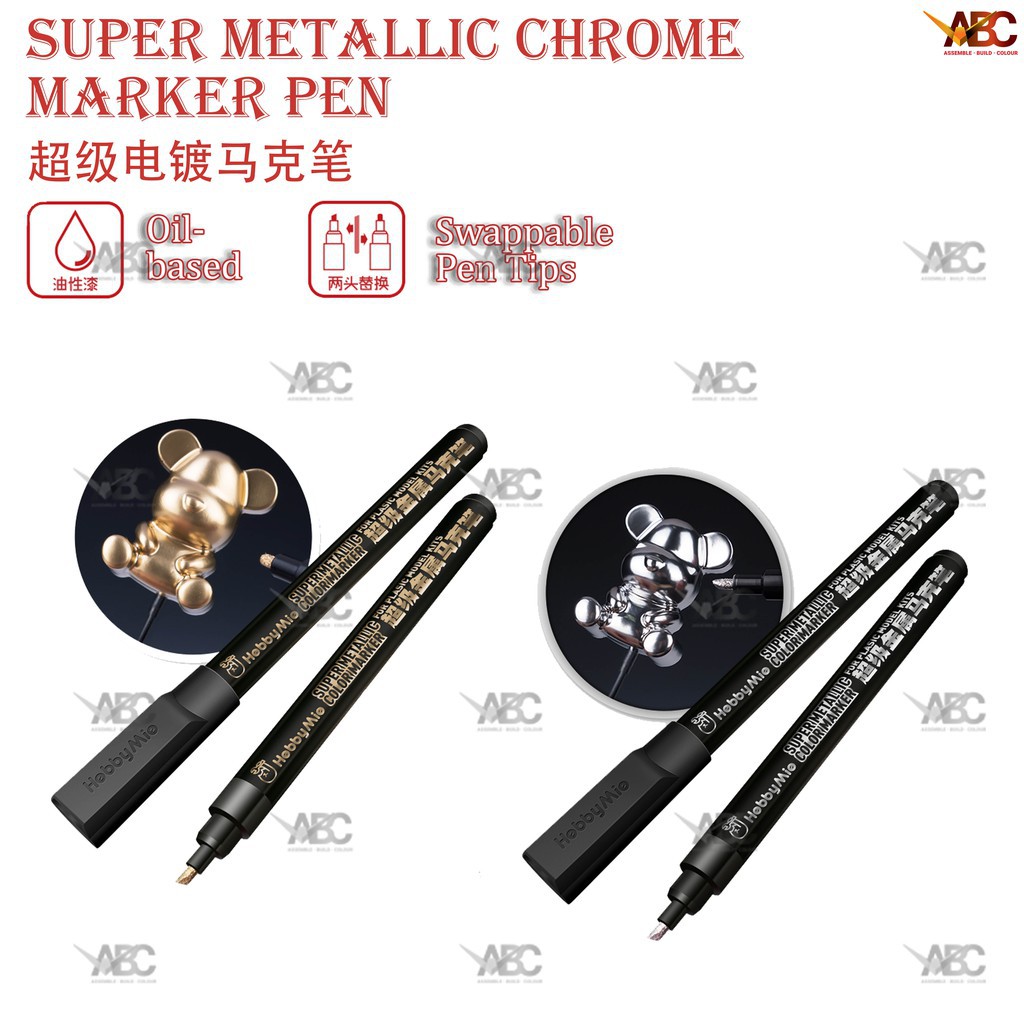 lego minecraft [HobbyMio] Marker Pen - Super Metallic Chrome Paint Gold ...