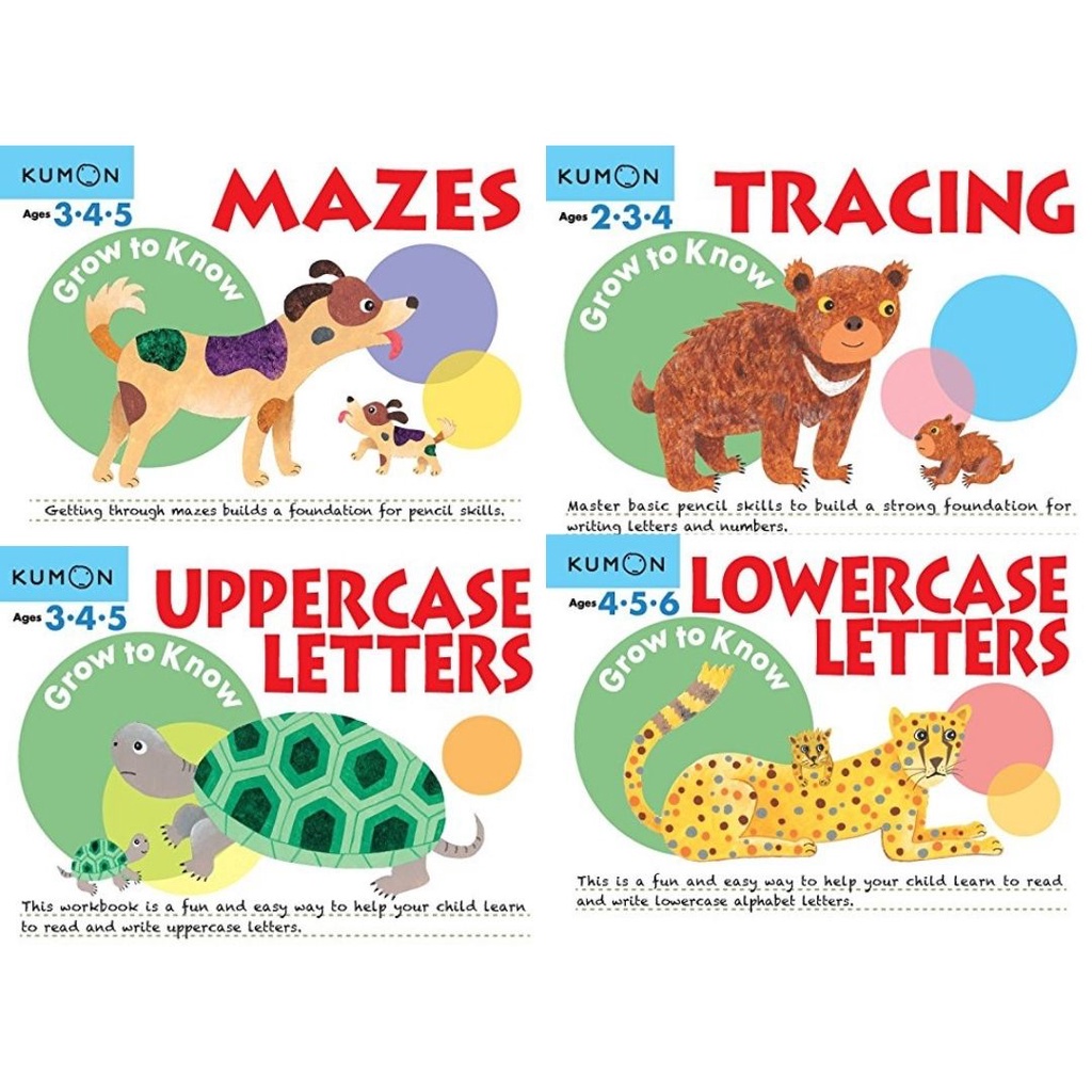 Grow to Know: Tracing/Mazes/Uppercase Letters/Lowercase Letters (Kumon ...