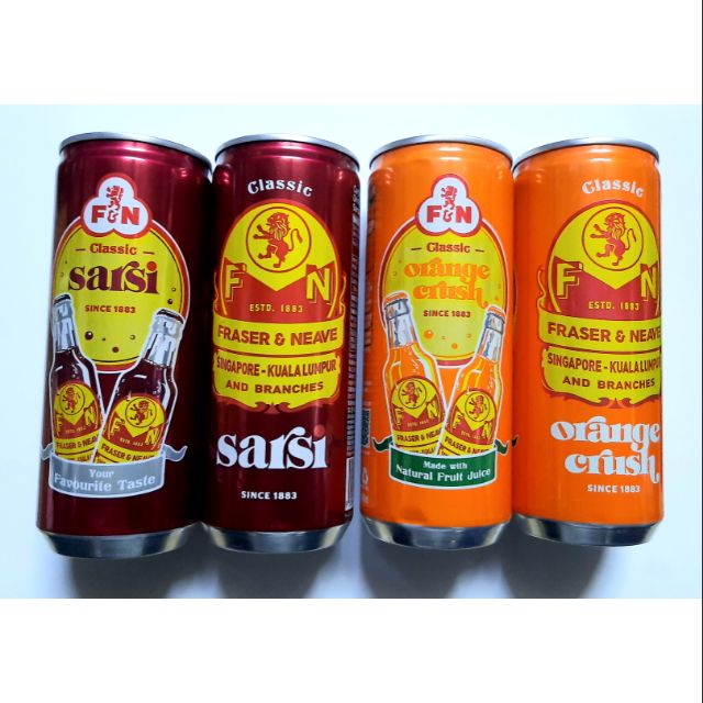 F&N CLASSIC SARSI AND ORANGE CRUSH (SPECIAL EDITION) SET OF 4 PCS ...