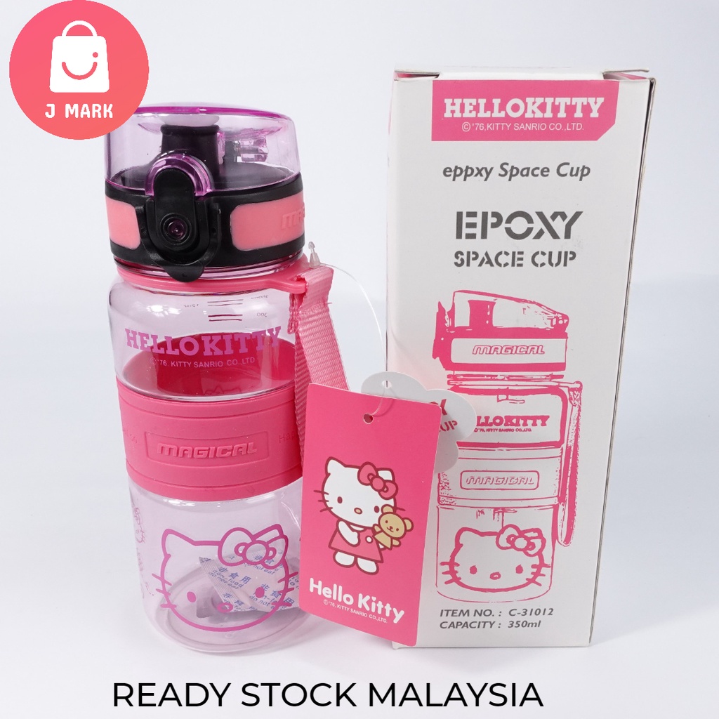 Kids Children cartoonHello Kitty , Doraemon Water Bottle 350ml Botol ...