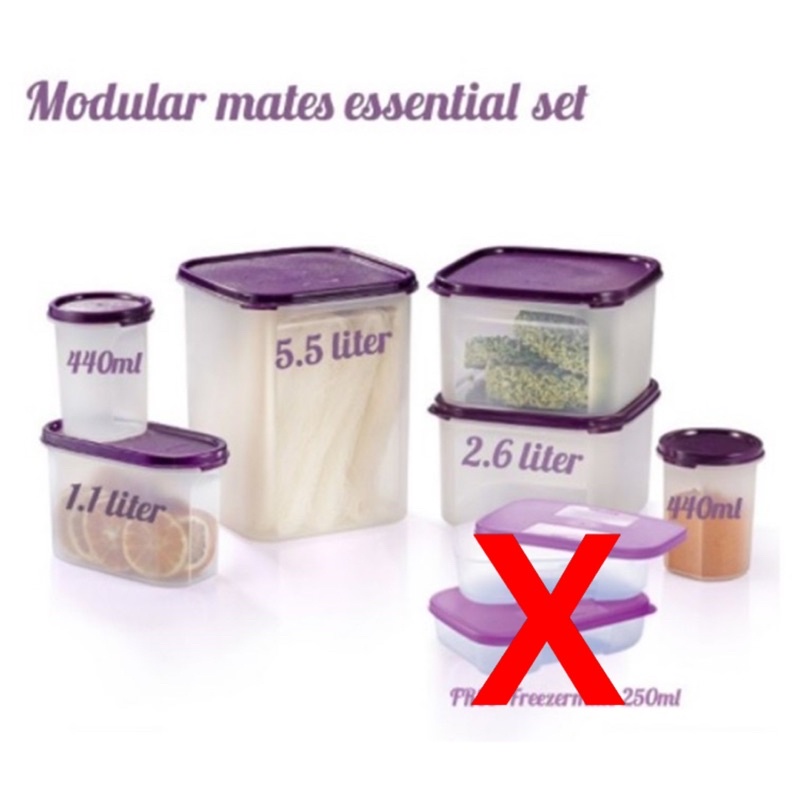 Modular Mates Essential Sets Tupperware | Shopee Malaysia