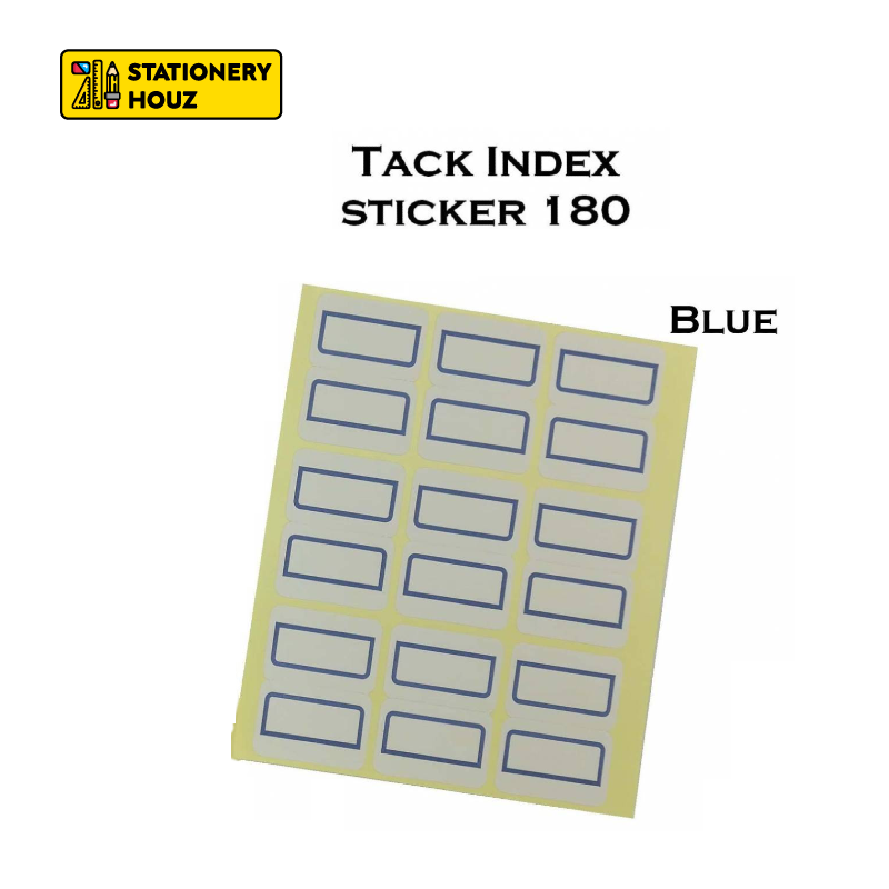 Stationery Houz Tack Index Sticker/ Red & Blue/ Powerline 120, 180, 240 ...