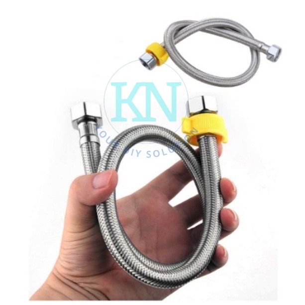 High Pressure SUS 304 Stainless Steel Flexible Hose 12" - 36" | Shopee ...