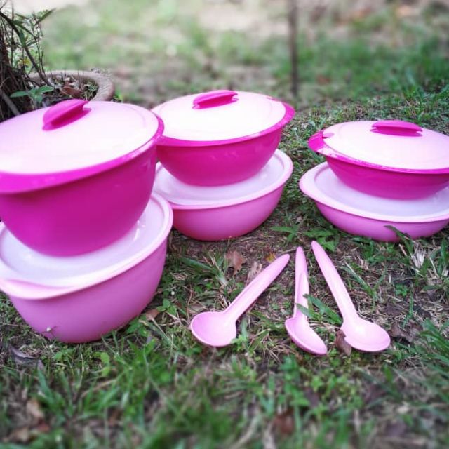 Set server tupperware with spoon - new ready stock | Shopee Malaysia