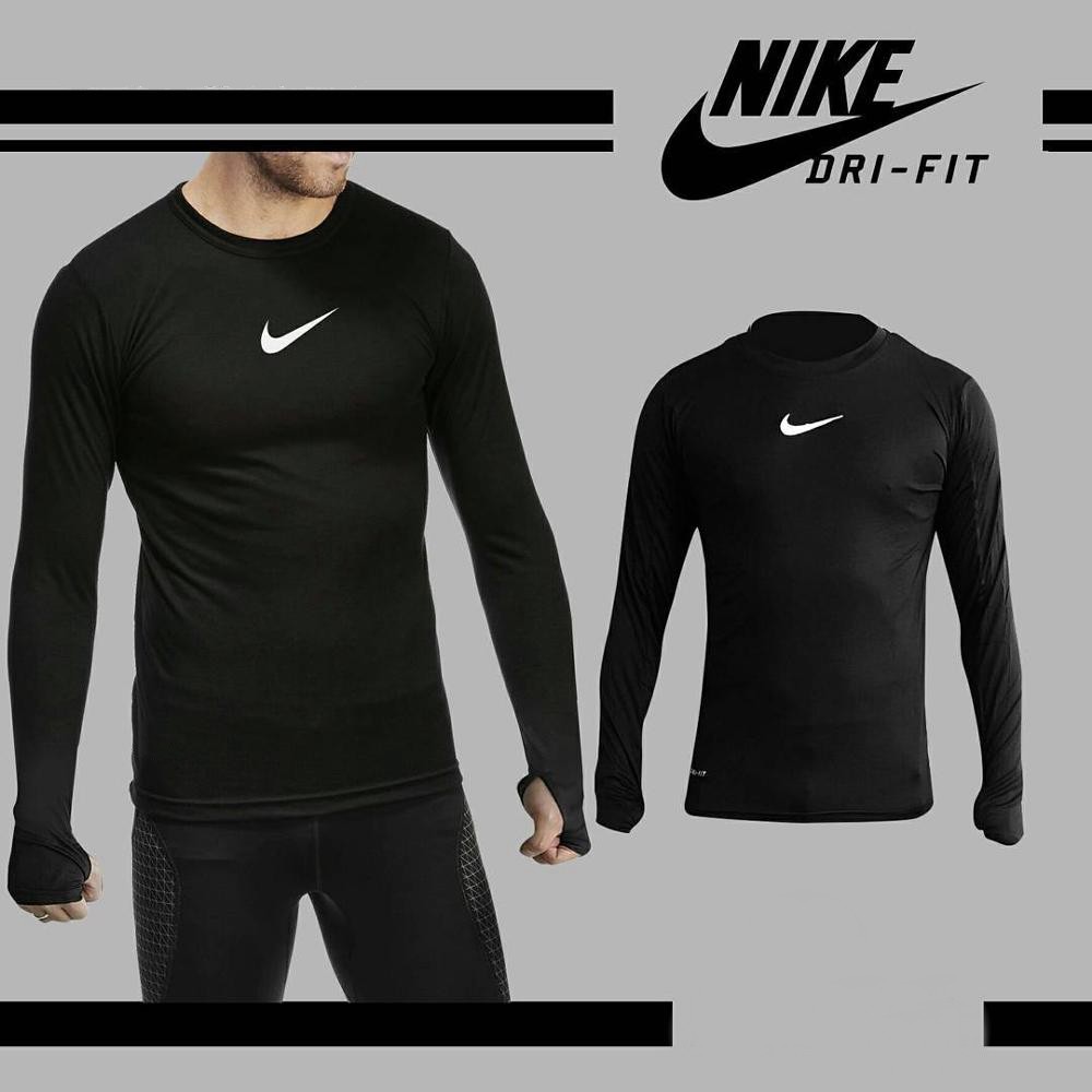 Thumbhole Cuff Compression Shirt Suitable For Sports | Shopee Malaysia