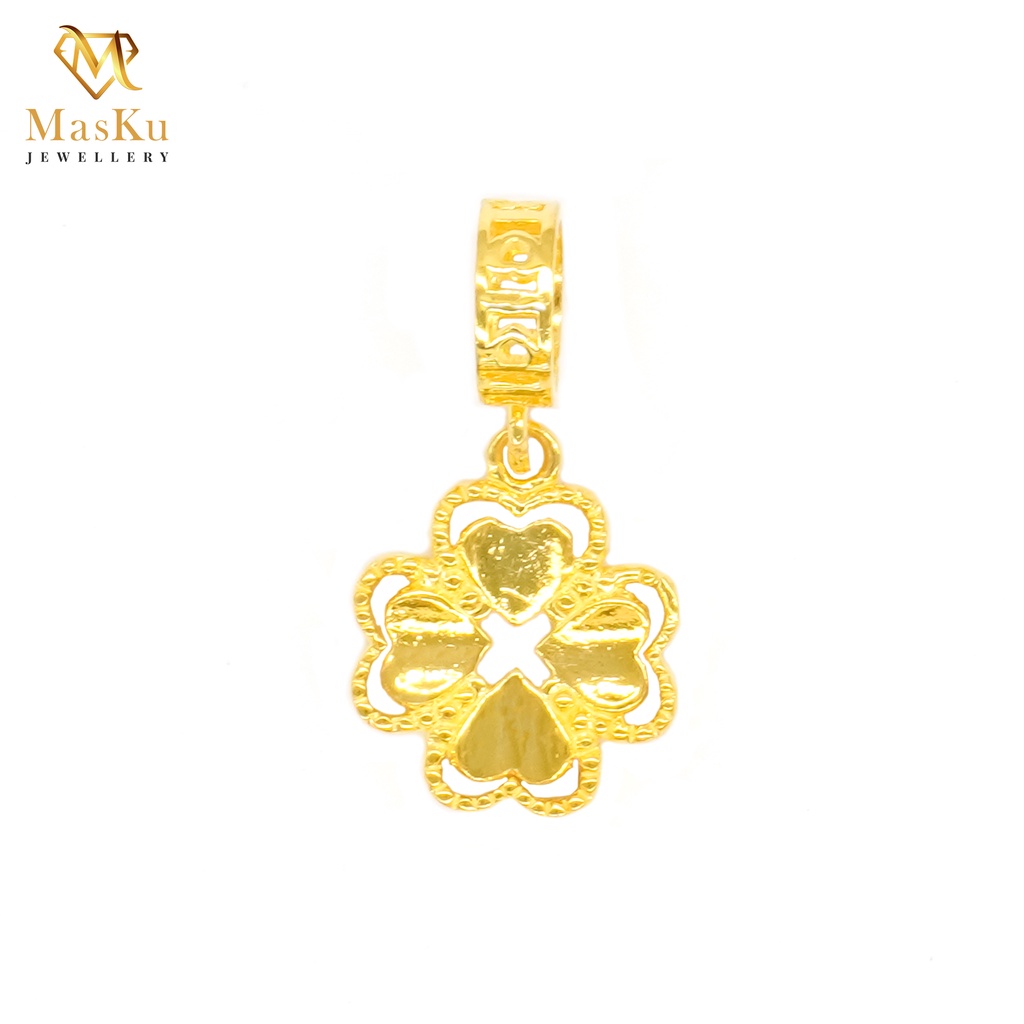 MasKu Jewellery 22K / 916 Charm Four-leaf clover MKJH180410 | Shopee ...