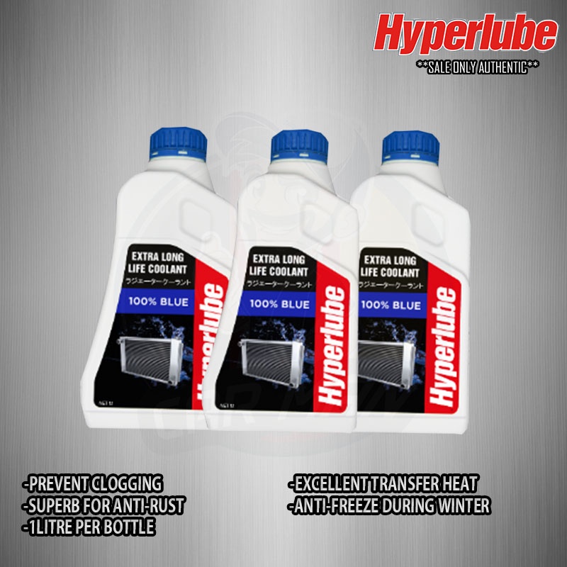 HYPERLUBE EXTRA LONG LIFE COOLANT 100% BLUE 1L | Shopee Malaysia