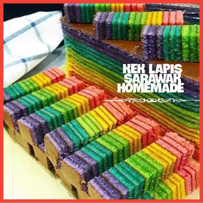 KEK LAPIS SARAWAK [PREMIUM] SIZE BESAR 400g | Shopee Malaysia