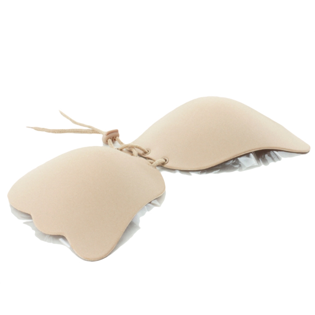 Seamless Adhesive V BRA/Nubra/Nu bra/Vbra/Wedding Bra/Push Up Bra/LuBra x 1pcs skin coloreamless ...