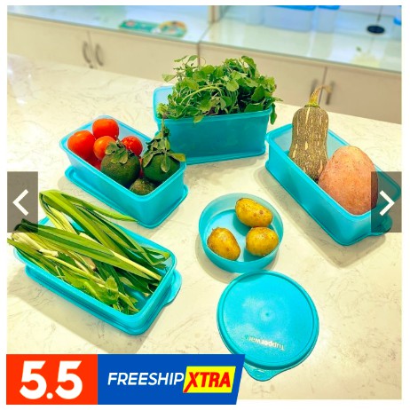 New Funtastic Tupperware Cooler Storage Set (4 Large size Boxes ...