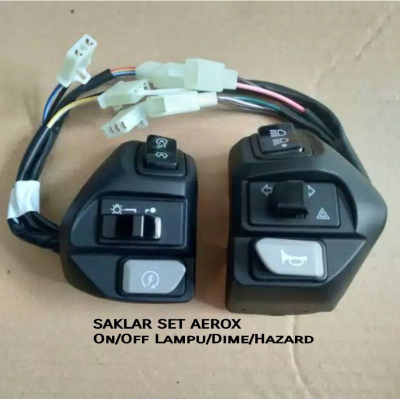 Aerox switch Right and left on of Dim and Hazard lights | Shopee Malaysia