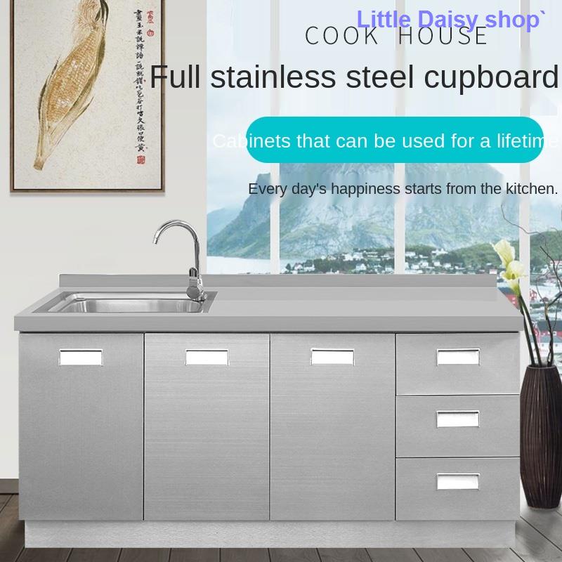 Ready stock!！Kitchen cabinet, simple stove, one-piece customized ...