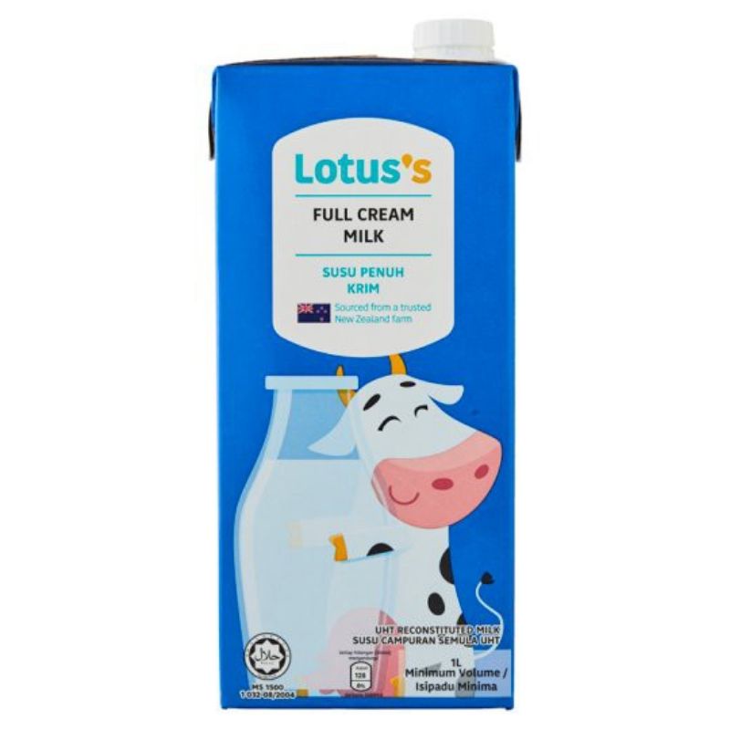 Lotus Milk Full Cream & Chocolate Milk 1L | Shopee Malaysia