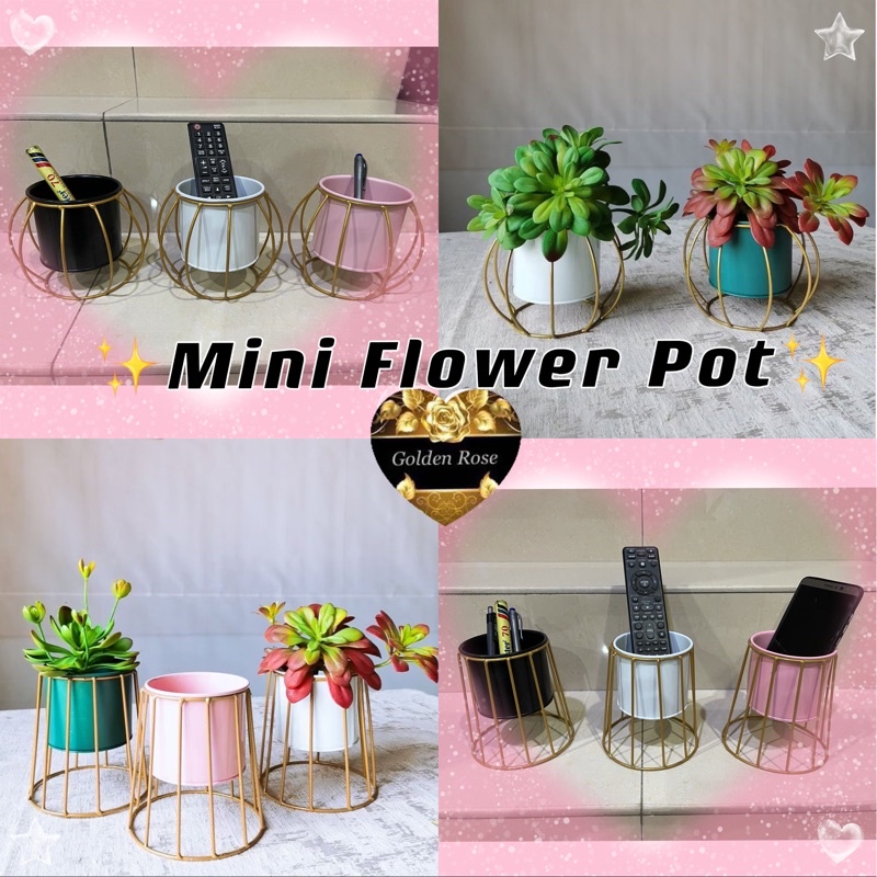 🇲🇾Mini Flower Pot/🌟New Stock🌟Pasu Bunga Comel Mini Saiz | Shopee Malaysia