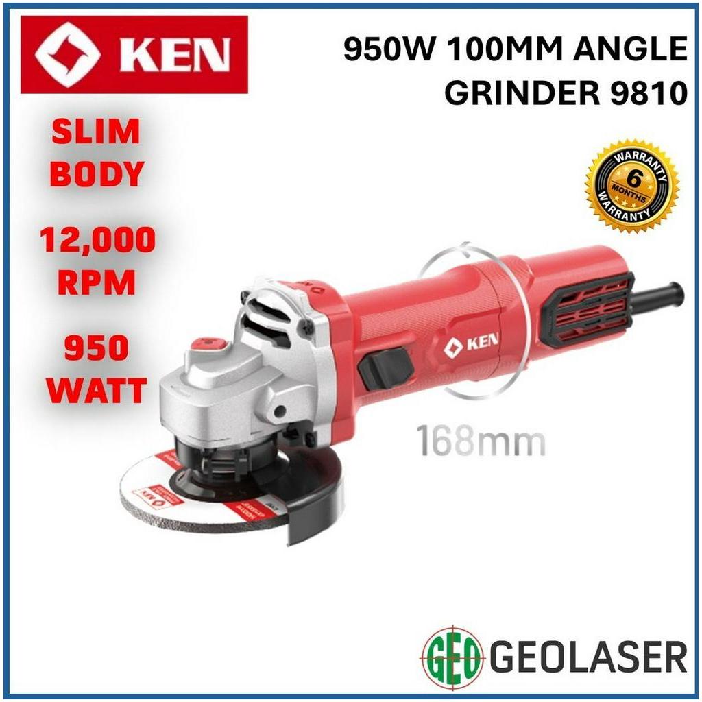 KEN 9810 950W 100MM SLIM BODY ANGLE GRINDER | Shopee Malaysia