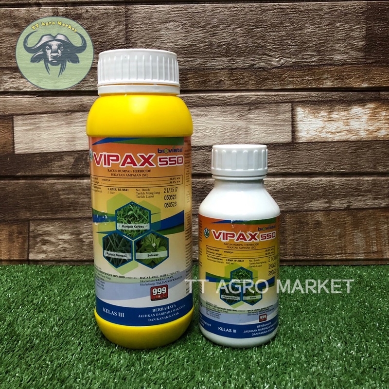 VIPAX550 50% Racun Rumput/ Herbicide/ 除草剂（杀草药水）（racun serap） | Shopee ...