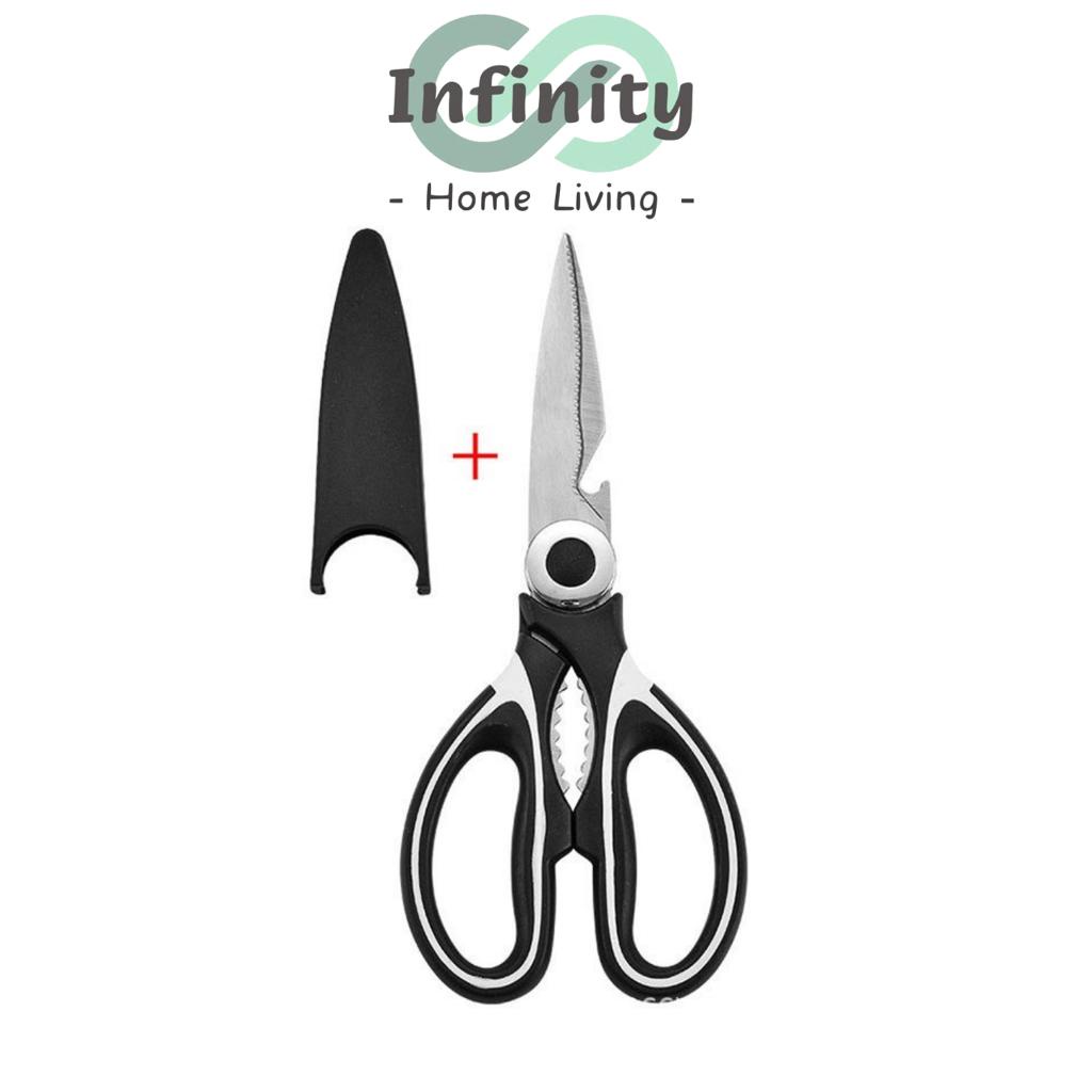 Stainless Steel Kitchen Scissor Professional Multi Function Gunting ...