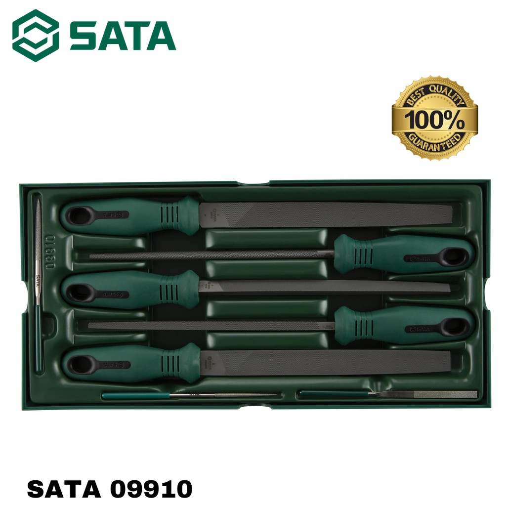 SATA 09910 8PCS FILES TRAY SET / HAND FILE / FLAT FILE / ROUND FILE ...