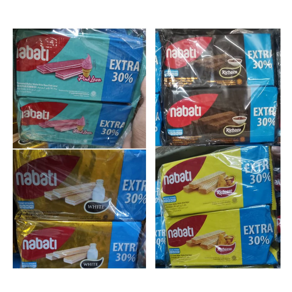 [Ready Stock] Nabati Cheese Wafer 58.5gx10's (Richeese Cheese/Richoco Chocolate/Vanilla Milk ...