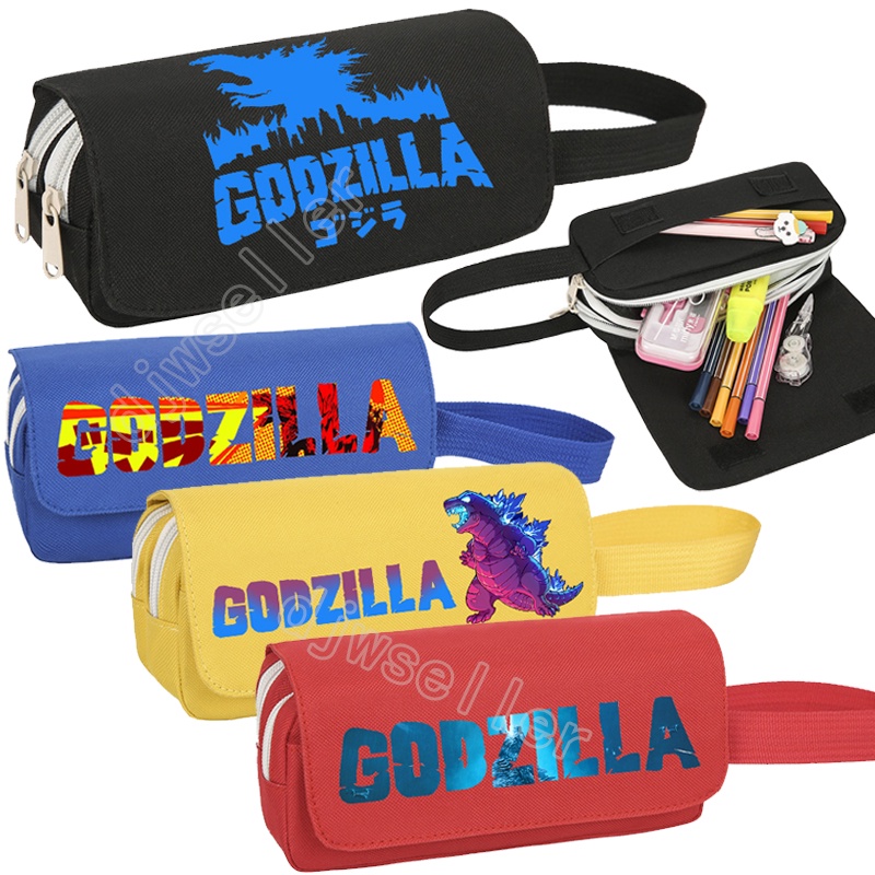 Anime Godzilla Monster Children's Pencil Box Large Capacity Student ...