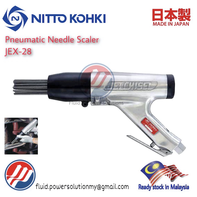 Genuine "Nitto Kohki" Jet Chisel JEX-28 , " Made in Japan" Needle Scaler Powerful scaling with ...