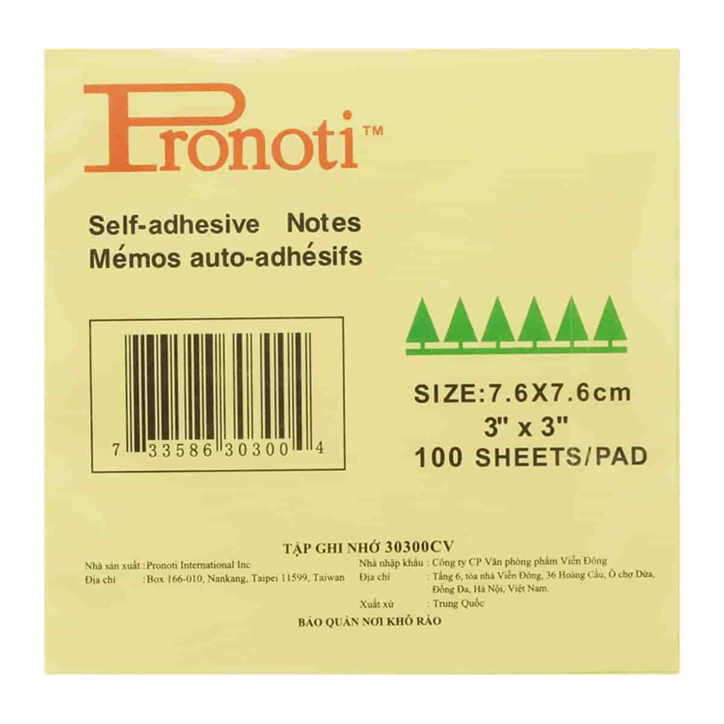 Pronoti Yellow Note Paper Size 3x5 - 3x4 - 3x3cm | Shopee Malaysia